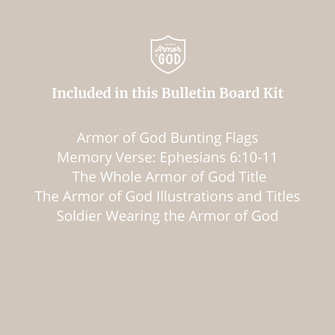 Armor of God Bulletin Board Kit – Families of Faith