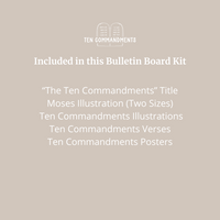 Ten Commandments Bulletin Board Kit – Families of Faith