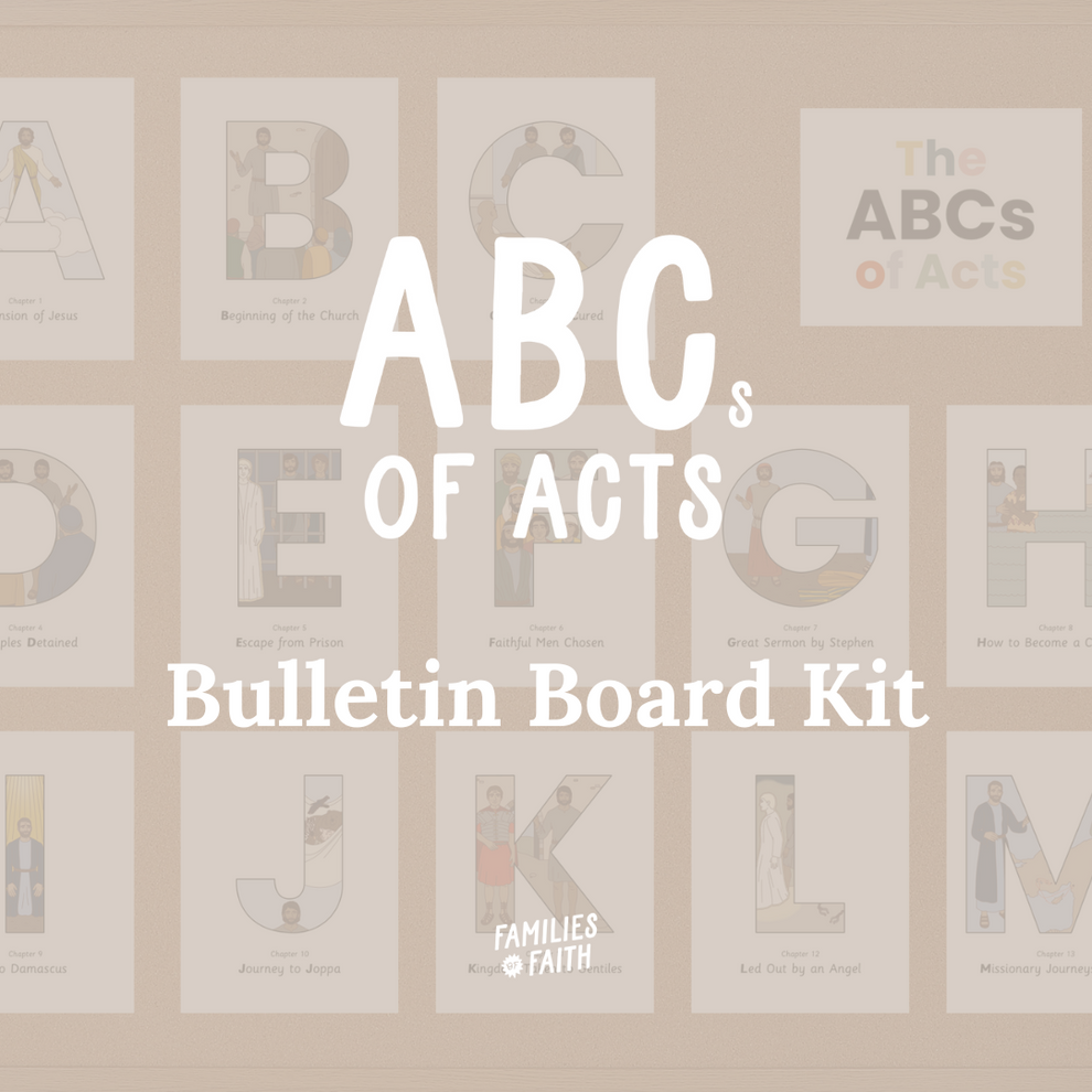 ABCs of Acts Bulletin Board Kit – Families of Faith