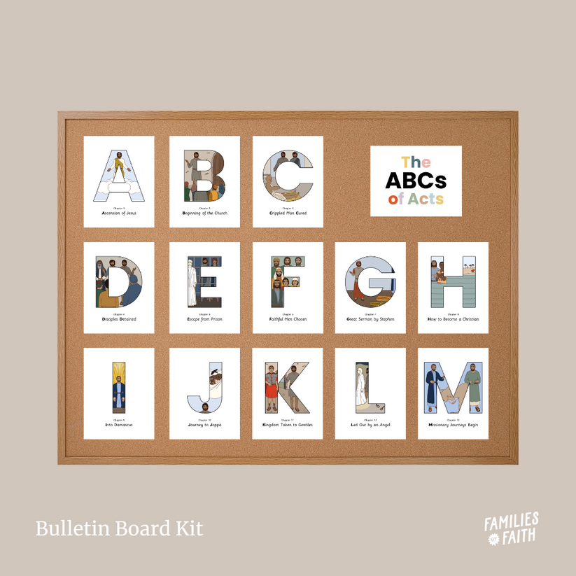 ABCs of Acts Bulletin Board Kit – Families of Faith