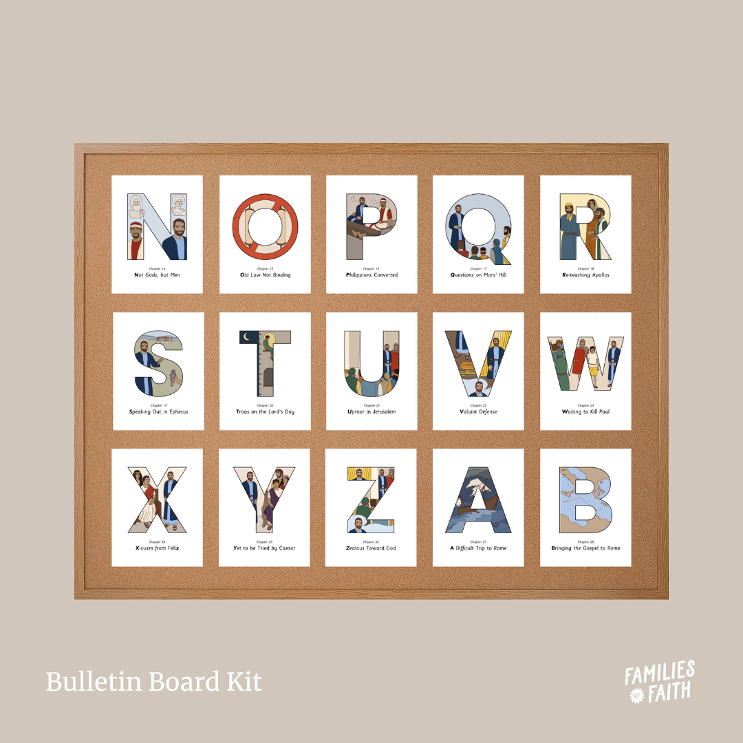 ABCs of Acts Bulletin Board Kit – Families of Faith