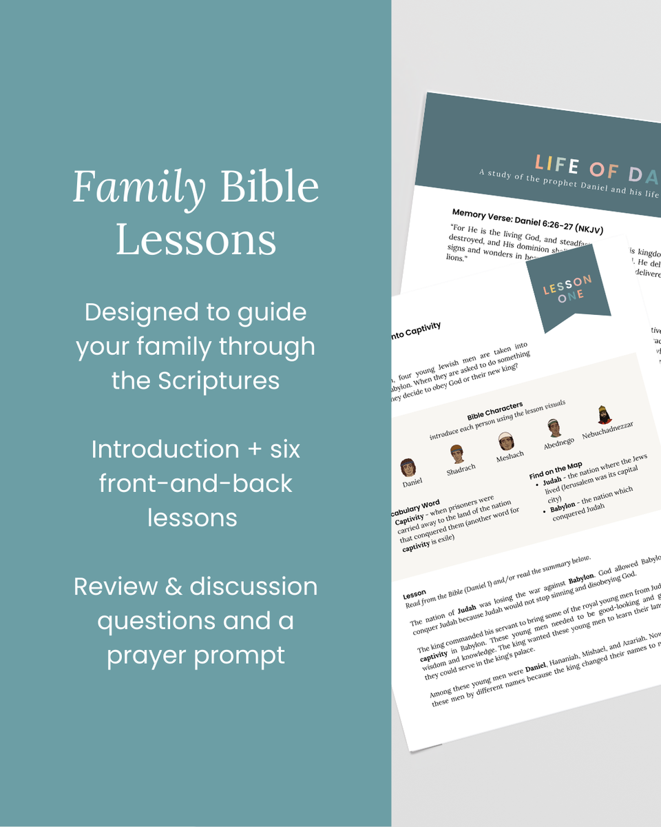 Life of Daniel Bible Study Kit – Families of Faith