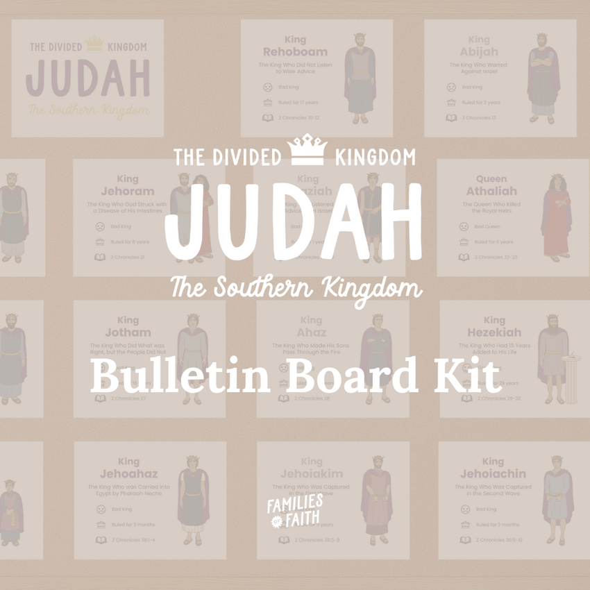 Kings of Judah Bulletin Board Kit – Families of Faith