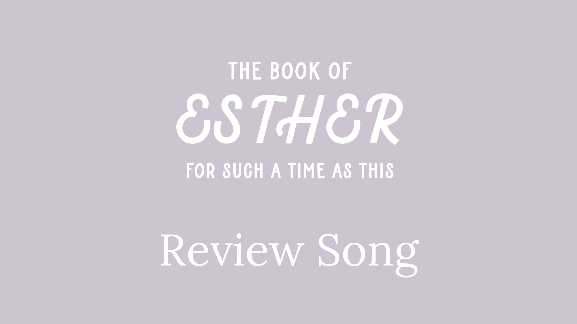 Bible Songs – Families of Faith