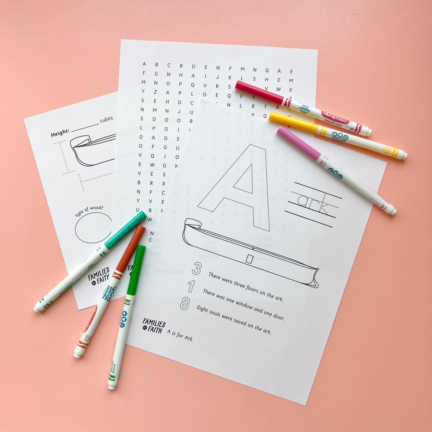 Noah and the Flood Worksheets – Families of Faith