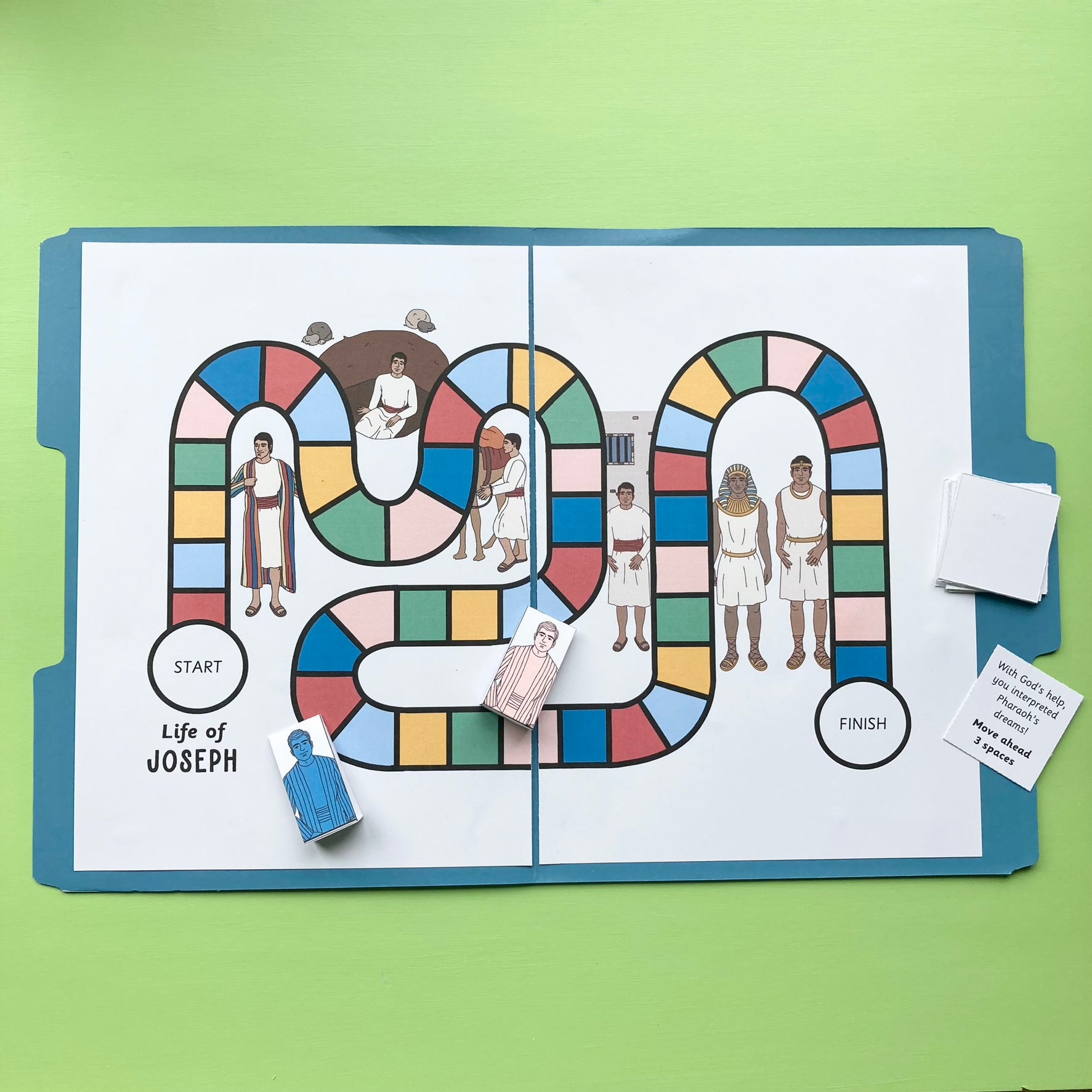 Life of Joseph File Folder Board Game – Families of Faith