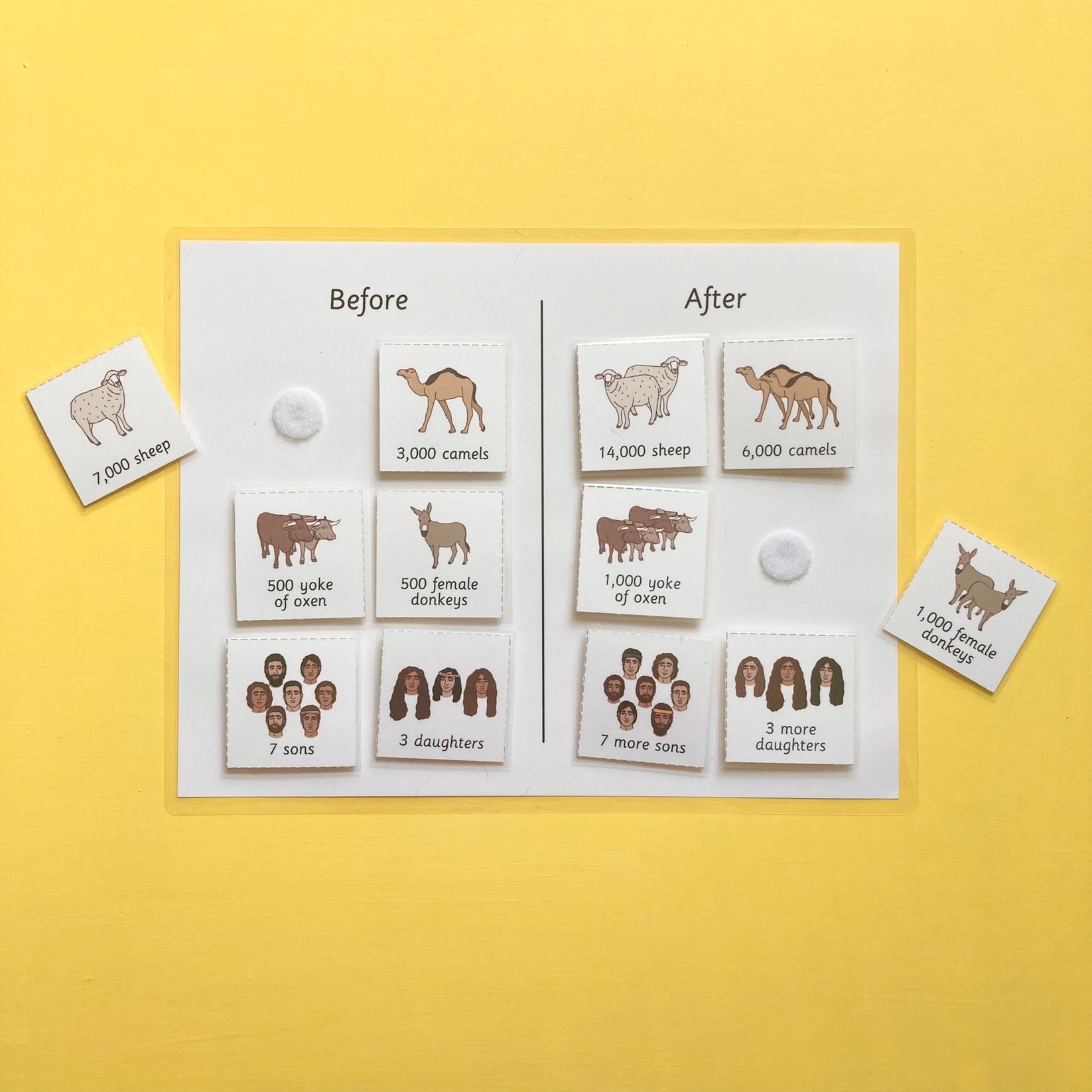 Job's Losses and Blessings Chart – Families of Faith