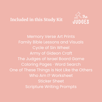 The Judges Bible Study Kit – Families of Faith
