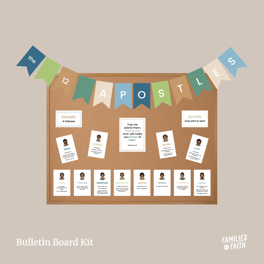 12 Apostles (Fishers of Men) Bulletin Board Kit – Families of Faith