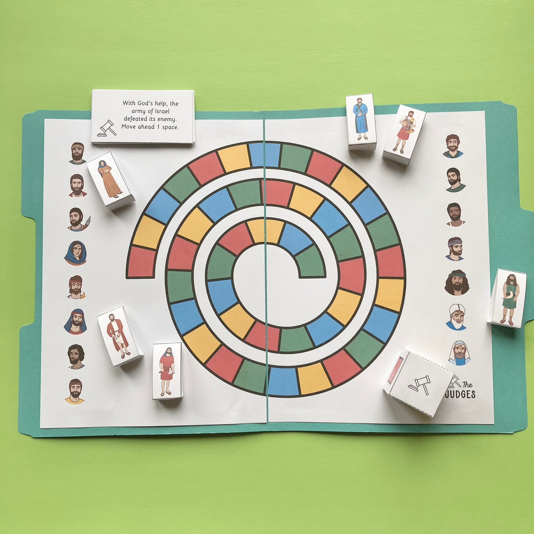 The Judges of Israel File Folder Board Game – Families of Faith